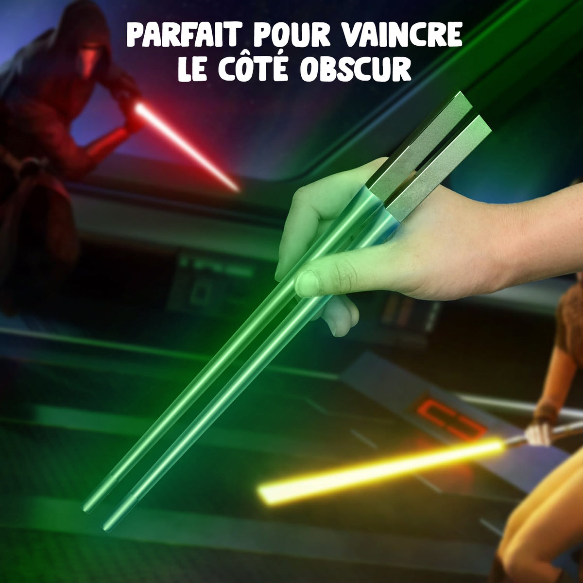 Paire de Baguettes Lumineuses Vertes – Original Corner